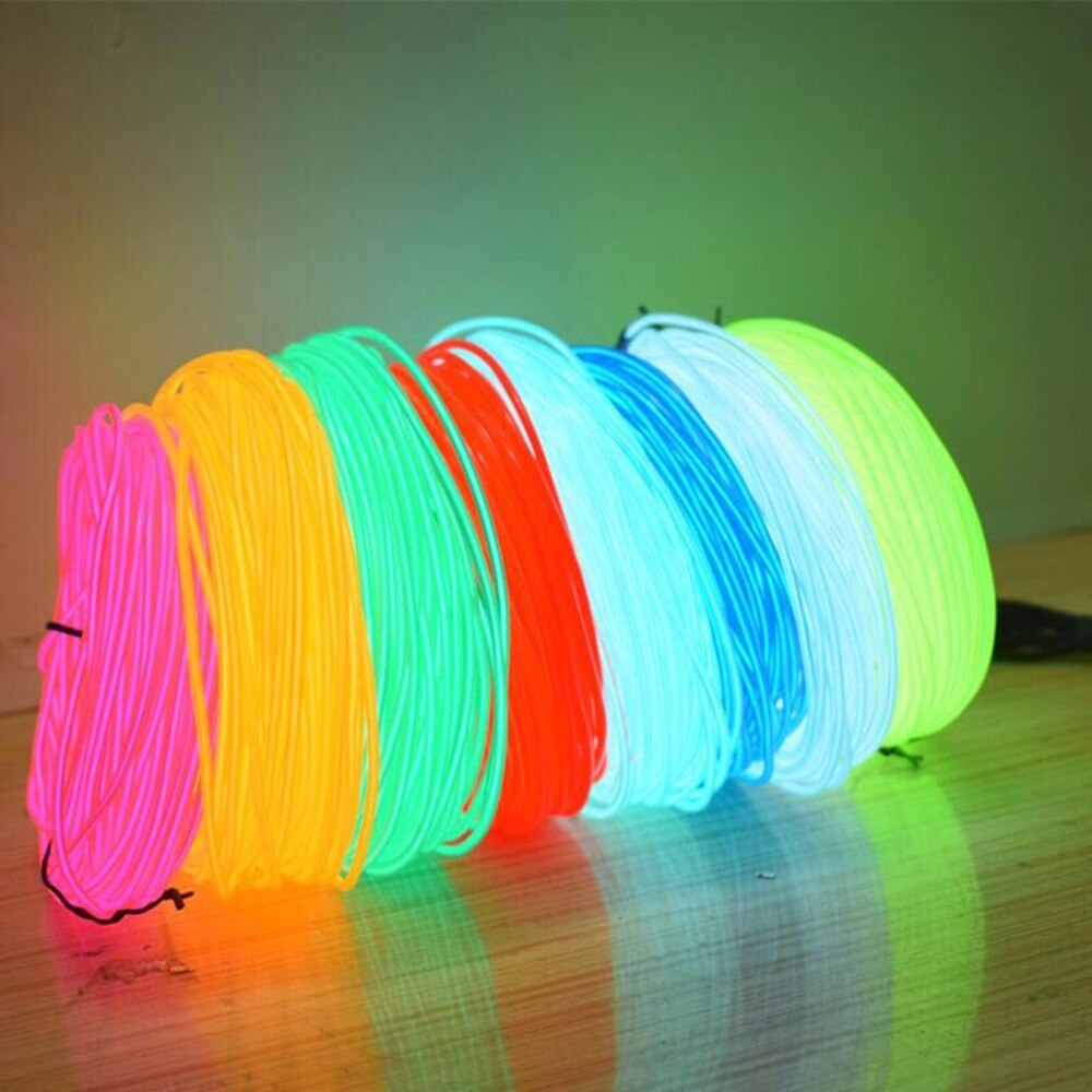 LED Neon Light Flexible Light Strip Rope Tube Sewable Tagled Lamp Dance ...