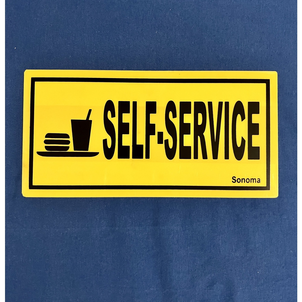 A-Mart High Impact Plastic Self Service Signage 4 x 8 inches Signages ...