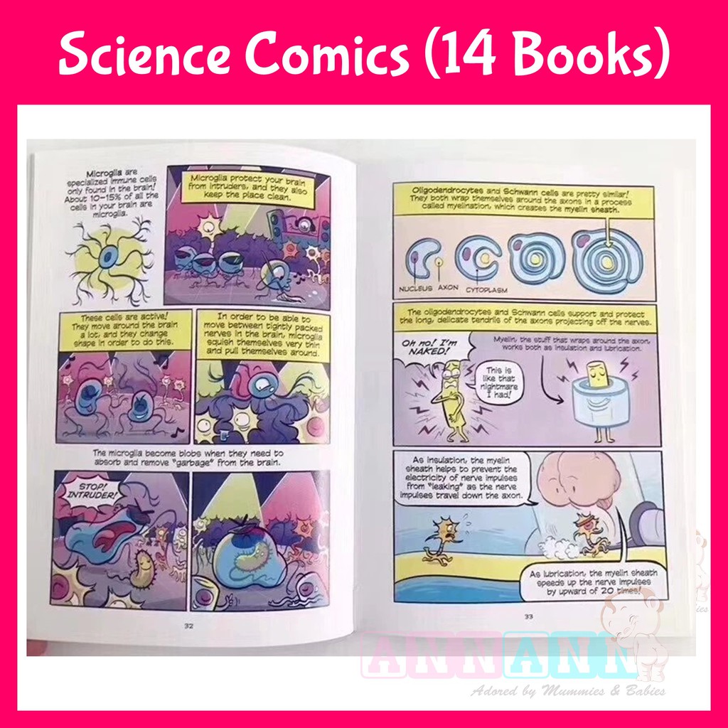★14 Books★Jon Chad Science English Comics Animals Robots Rockets Solar ...