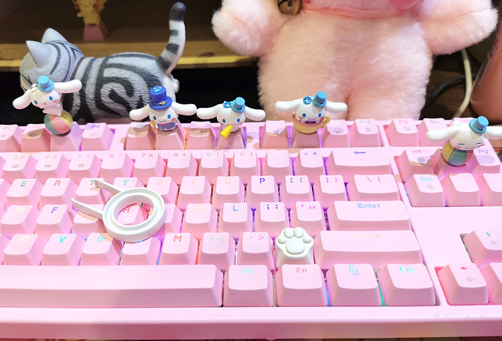 (Keycaps) Cinnamoroll Dog ABS Keycap Cherry Axis DIY Handiwork Cartoon ...