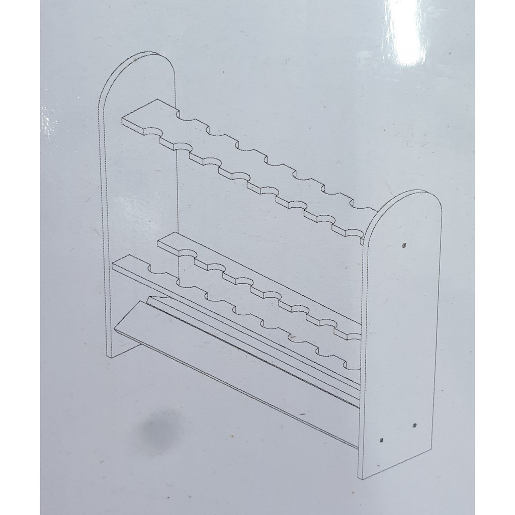 WOODEN ROD RACK WITH 16 SLOT TEMPAT LETAK ROD PANCING | Shopee Singapore