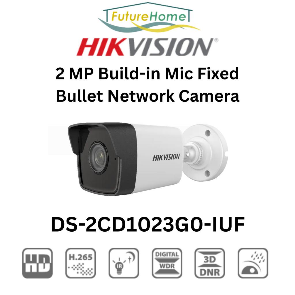 SG LOCAL HIKVISION DS-2CD1023G0-IU DS-2CD1023G2-I(UF) 2 MP Build-in Mic Fixed Bullet Network ...