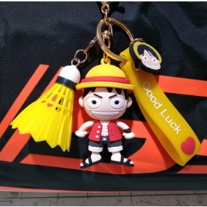 Cute Badminton Keychains Cartoon Characters: Anime Luffy, Iron Man ...