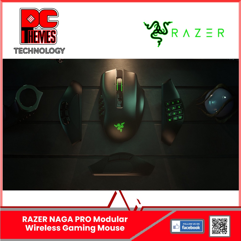 RAZER NAGA PRO Modular Wireless Gaming Mouse | Shopee Singapore
