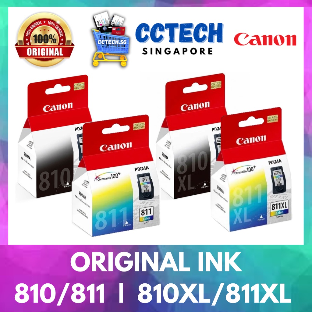 ORIGINAL CANON PG-810 / CL-811 | PG-810XL / CL-811XL INK CARTRIDGE (SG ...
