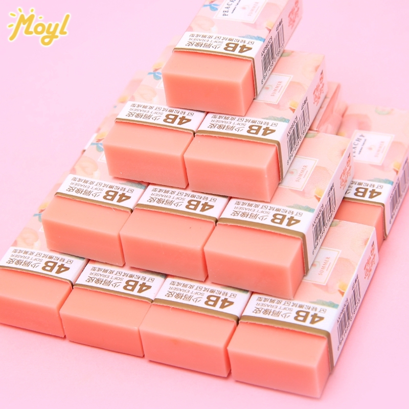 M&G （AXP963C8）4B Less Crumb Eraser Clean Cute Pink Rubber Student ...