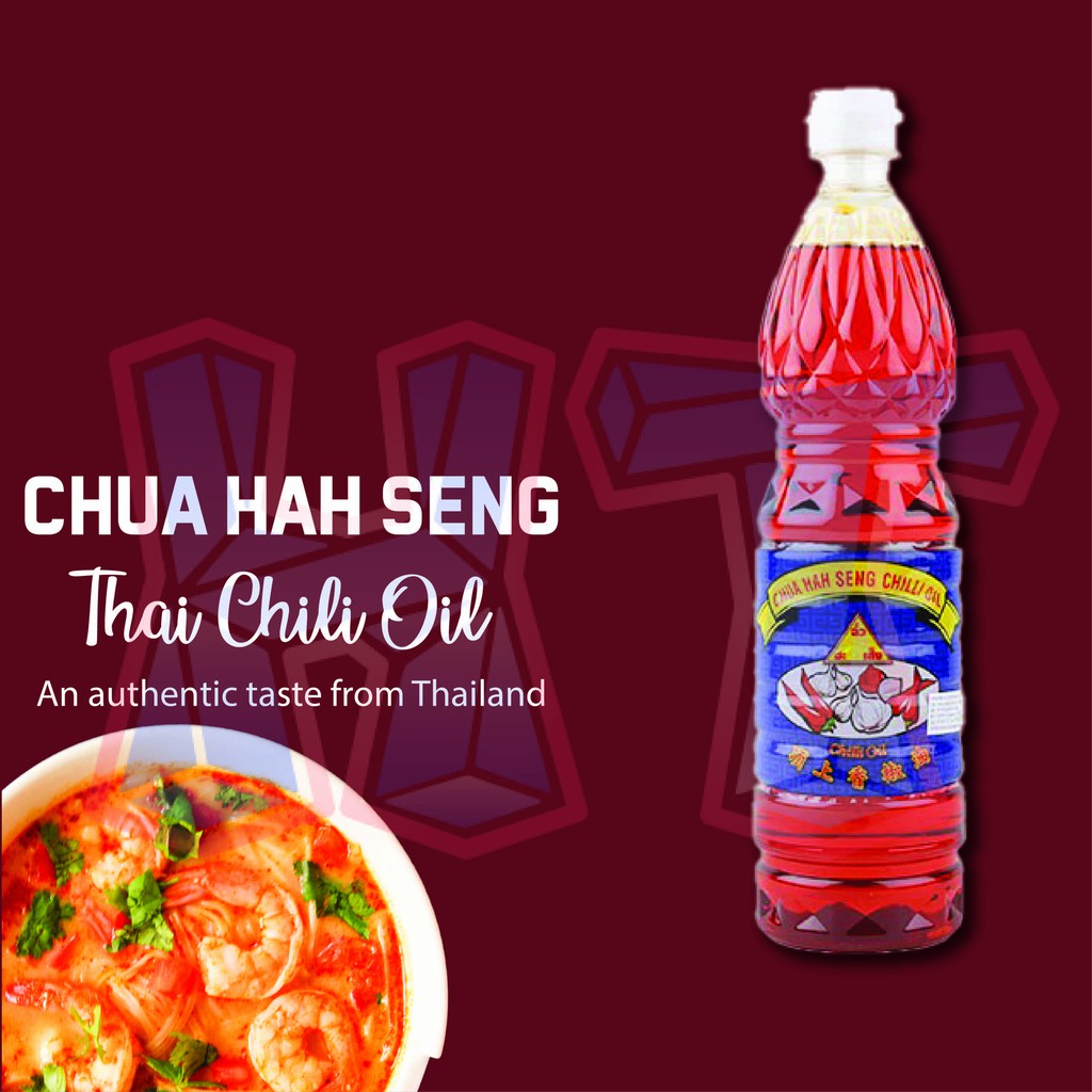 HALAL Thai Chili Oil Chua Ha Seng Brand 720ml | Shopee Singapore