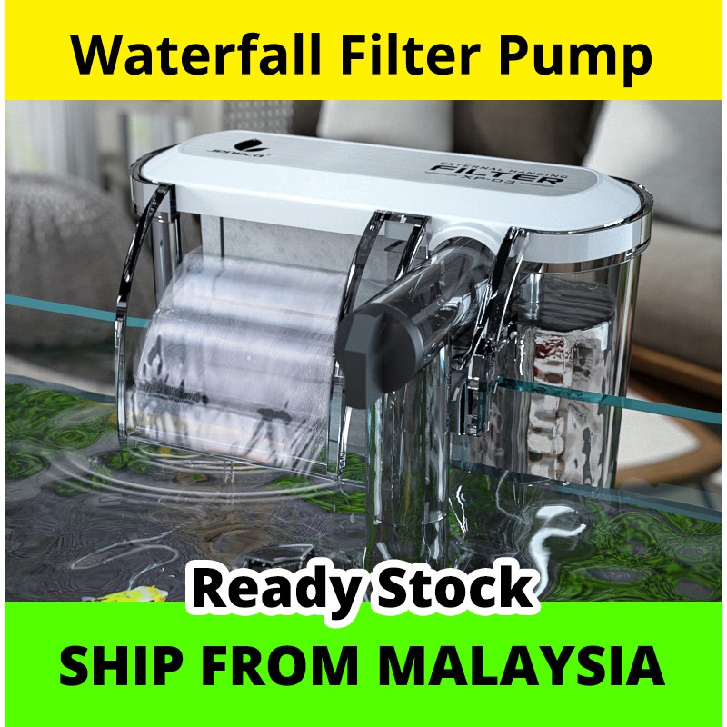 Aquarium Waterfall Filter Pump Fish Tank Power Saving Filter Water Pump ...