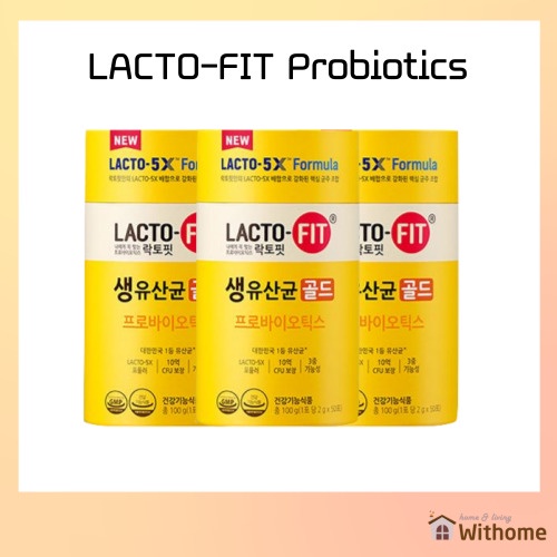 [Chong Kun Dang] Lacto-Fit Probiotics Gold 5X 2g X 50 sticks ...