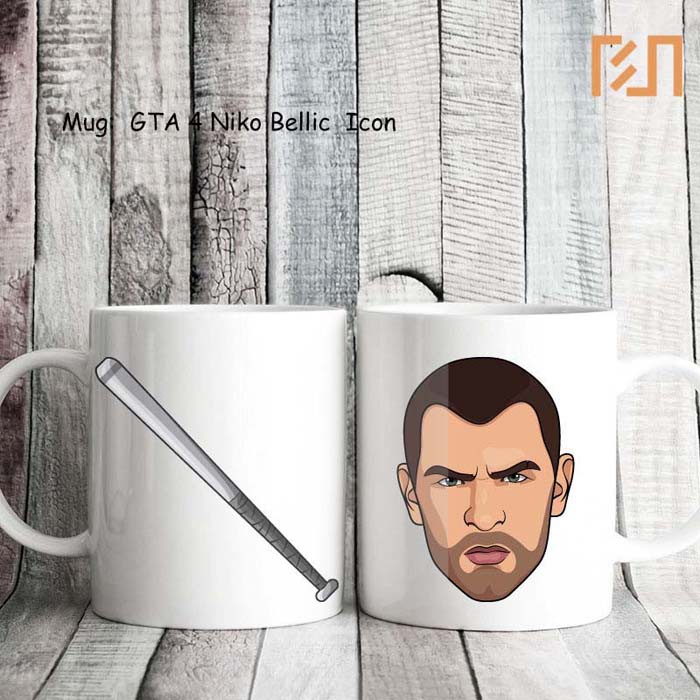 Mug GTA 4 Niko Bellic icon | Shopee Singapore