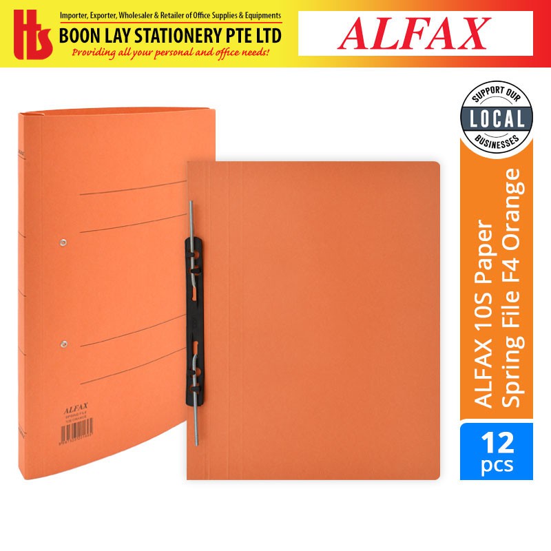 Alfax 10s Paper Spring File F4 Shopee Singapore