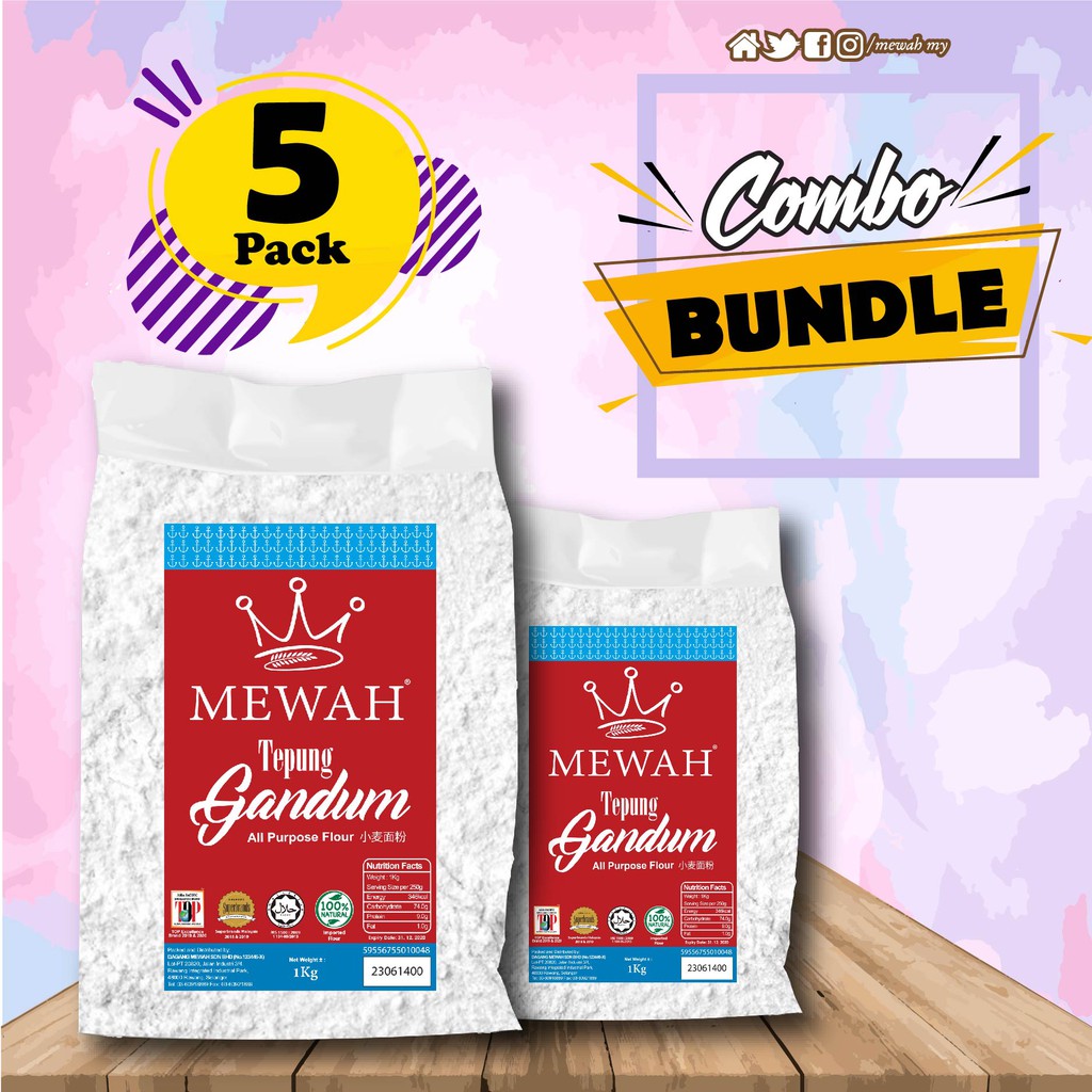 Luxury Wheat Flour 5kg / Luxury Wheat Flour 5kg | Shopee Singapore