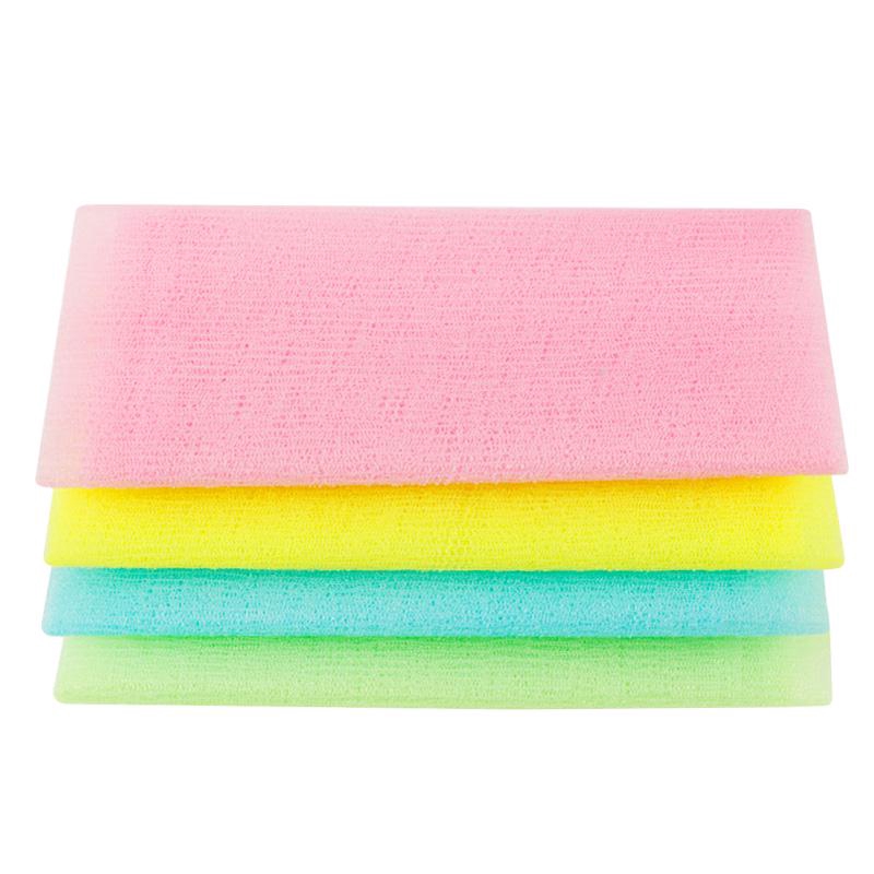 Long Nylon Mesh Bath Towel Back Rub Body Wash Skin Exfoliating Scrub ...