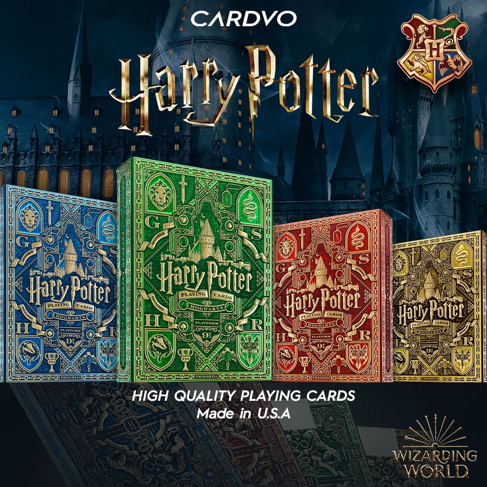 Harry Potter Playing Cards Official Wizarding World Poker Deck by ...