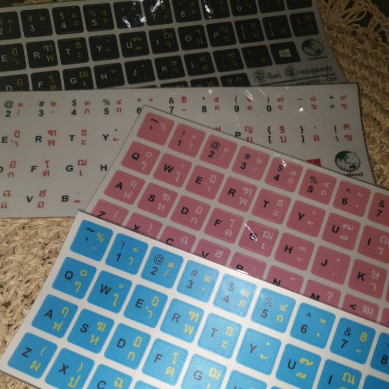 Thai Keyboard Sticker Korean Keyboard Sticker | Shopee Singapore
