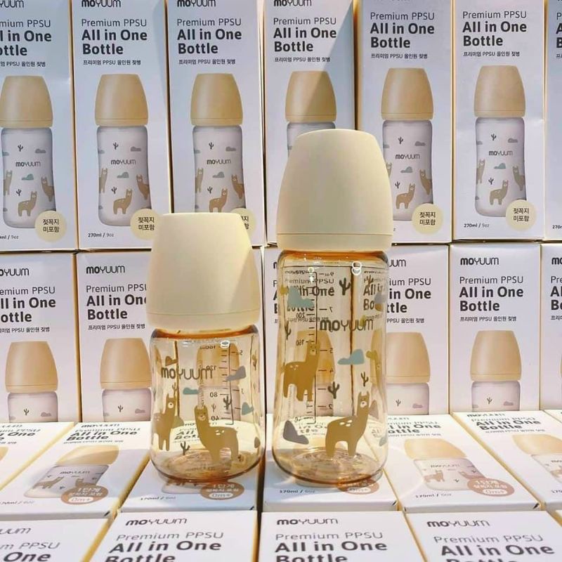 New model Korean wide neck Moyuum milk bottle 170ml/270ml beautiful Camel shape | Shopee Singapore