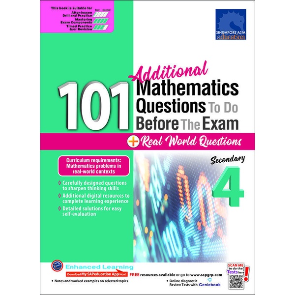 101 Mathematics Questions To Do Before The Exam + Real World Questions ...