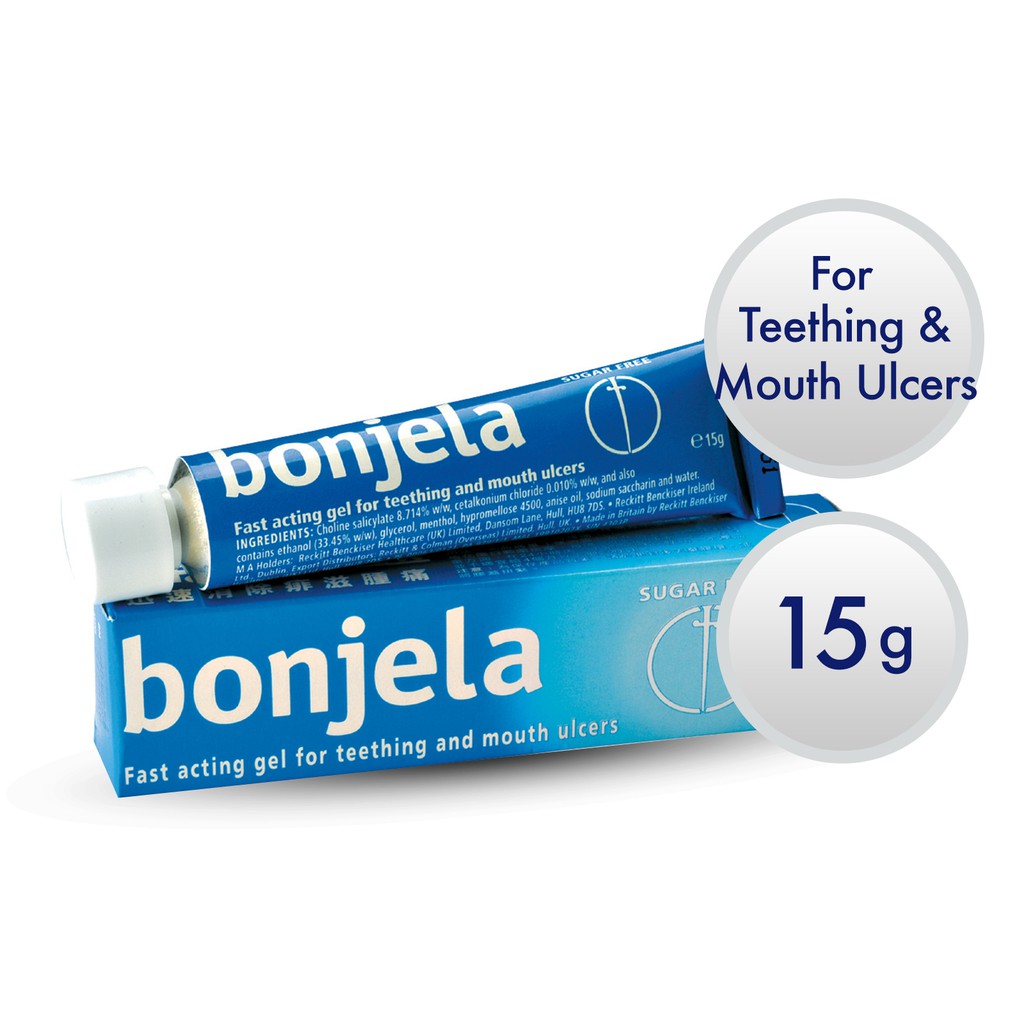 Bonjela Gel for Teething and Mouth Ulcers 15G | Shopee Singapore
