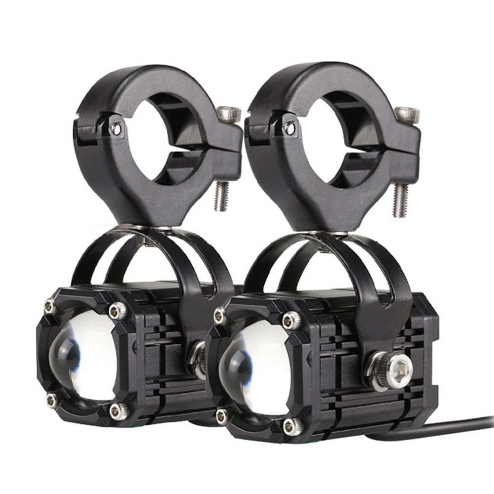 LED motorcycle headlight white/yellow/red working fog light spotlight with flashing function for ...