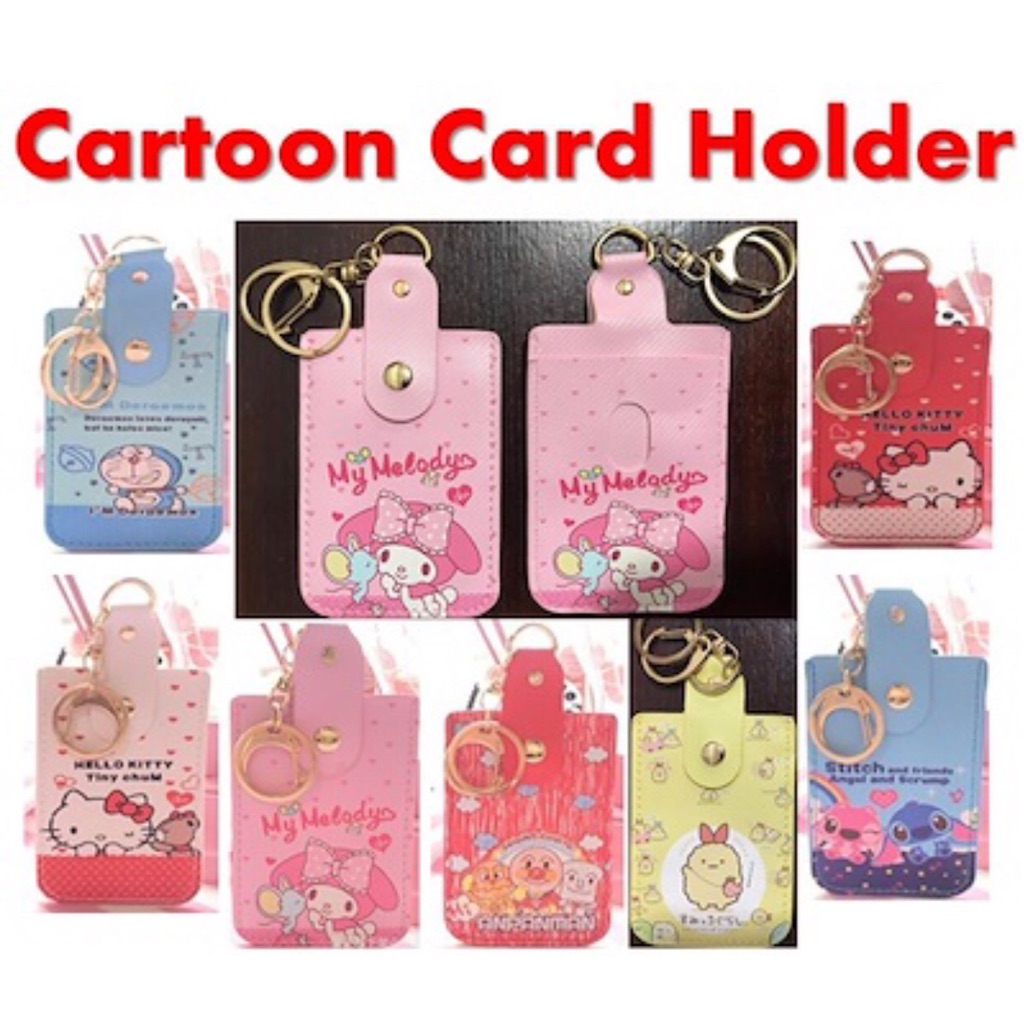 Cartoon card holder / Ez-link Access Card Pass Card Key Chains | Shopee ...