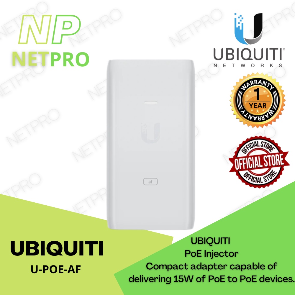 Ubiquiti PoE Injector / U-POE-AF | Shopee Singapore
