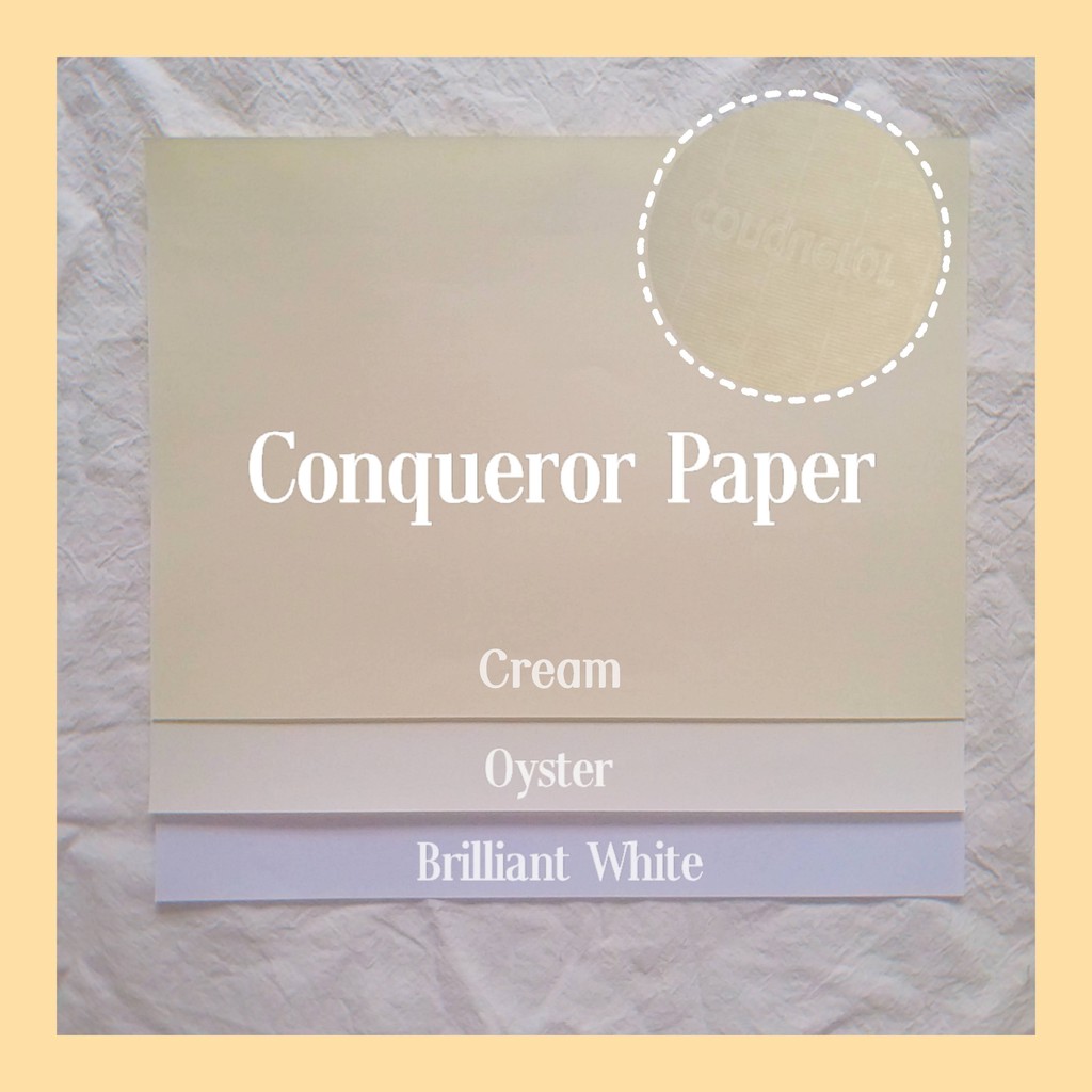 [ 20 PCS ] Conqueror Paper Premium Laid Kertas A4 A3 100 gsm Brilliant ...
