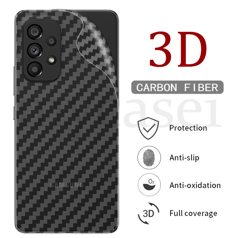 Carbon Fiber Back Protector Film For Samsung ss Galaxy S23 S21 S20 FE ...