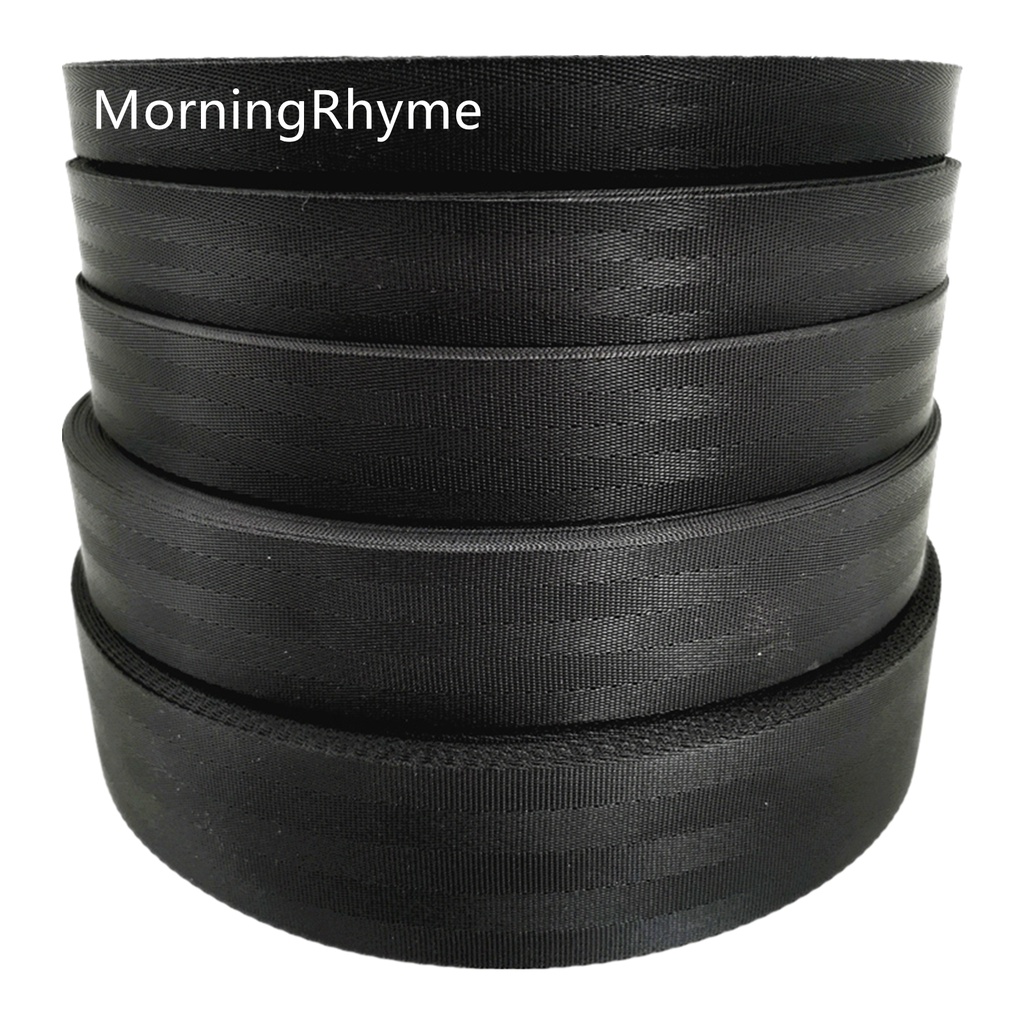 Black Nylon Webbing Strap Heavy Duty, Durable Nylon Strapping for Bags ...