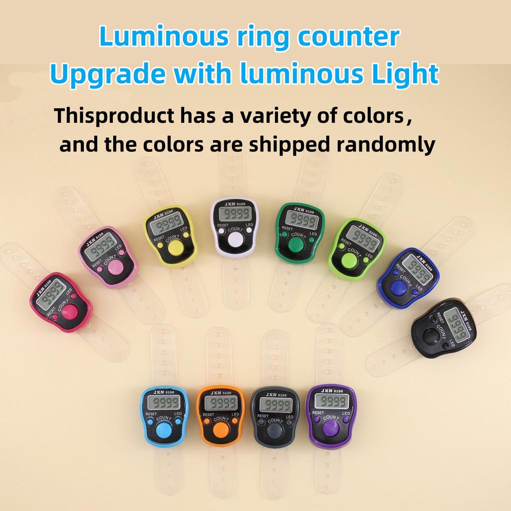 One Piece Mini Luminous Ring Counter, Multiple Colors Random Shipment ...