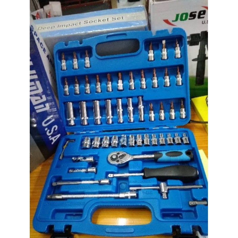 Flyman USA 53pcs SOCKET SET ( 1/4 Drive ) | Shopee Singapore