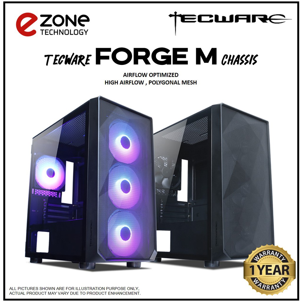 Tecware FORGE M ARGB Edition MATX Gaming Case | Shopee Singapore