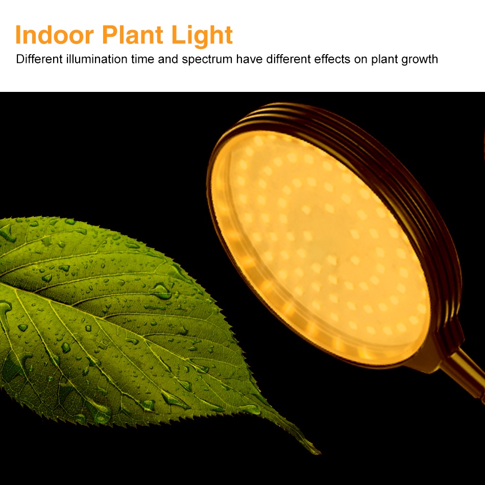 Round Red+Blue/Sunlight Plant Grow Light Full Spectrum Grow Phyto Lamp ...