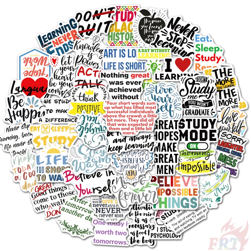 50Pcs/Set Classical Healing English Words Series 02 Encouraging Words ...