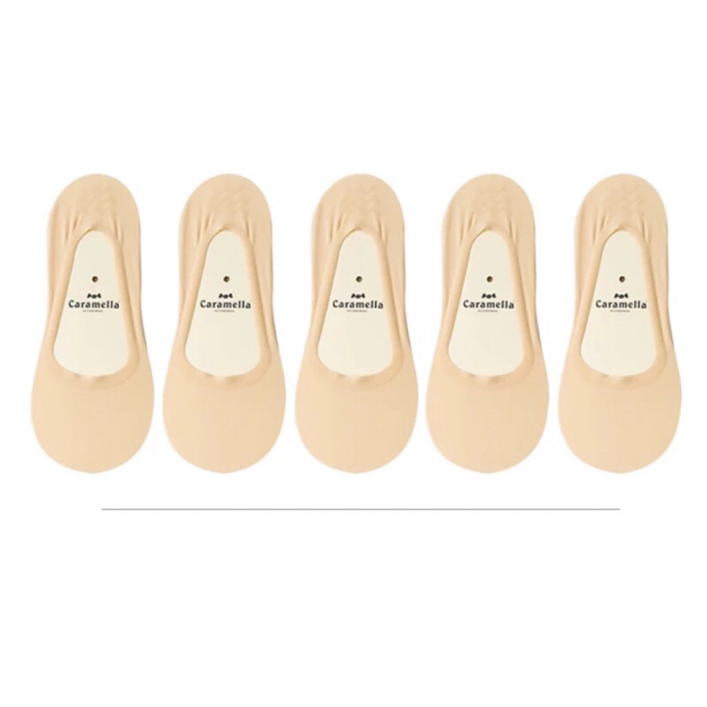 Invisible sock with silicone grip anti slip (buy 4 get 1 free) | Shopee ...