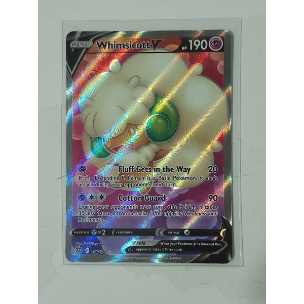 Pokemon whimsicott V full art brilliant stars card | Shopee Singapore