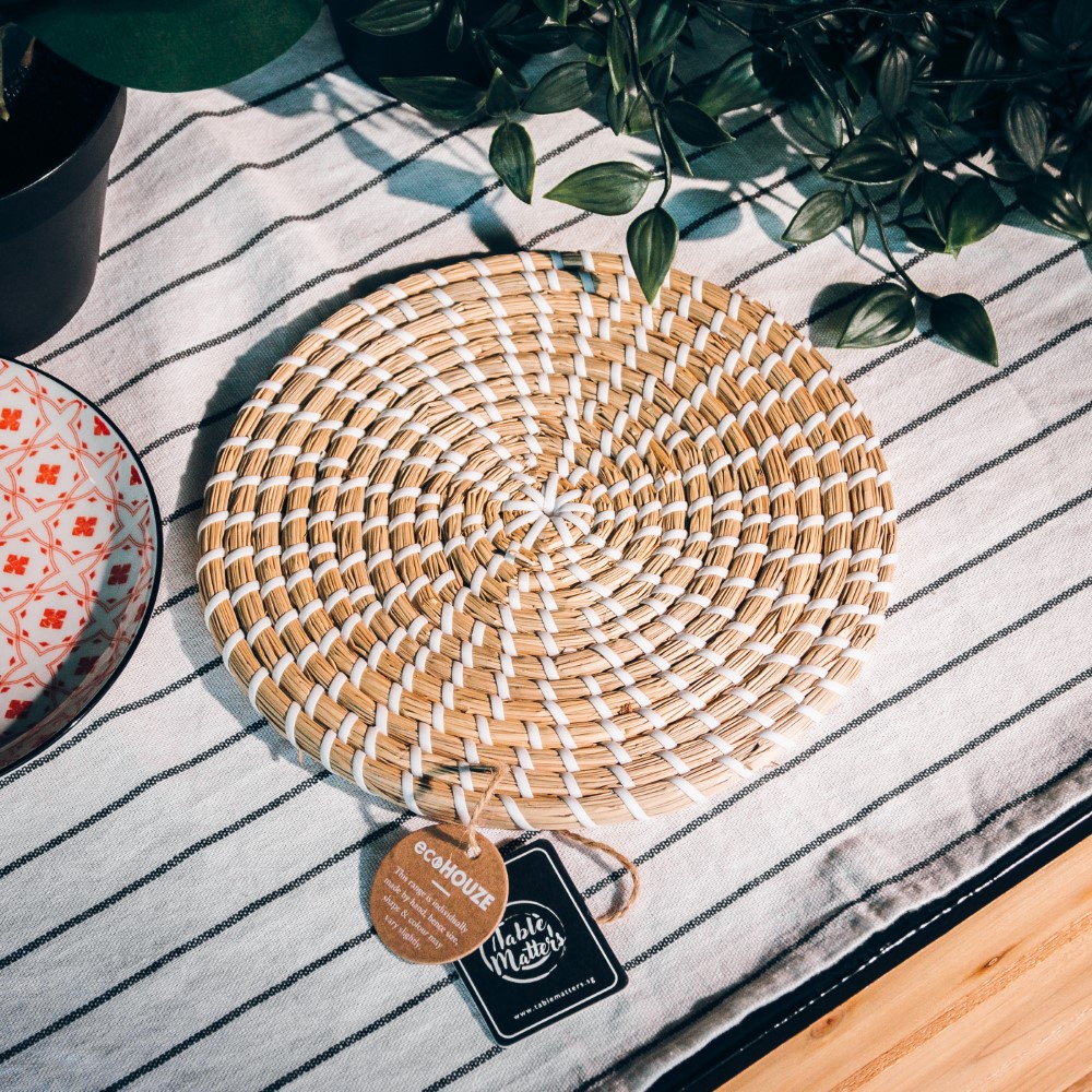 Table Matters - Seagrass Round Pot Coaster - Pale (Dim: 20cm) | Shopee ...
