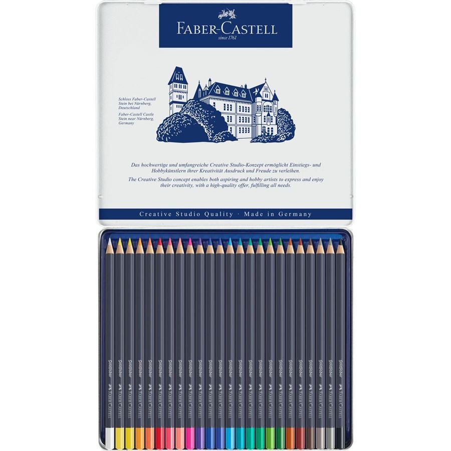 Faber-Castell Goldfaber Colour Pencil Tin of 12, 24, 36, and 48 ...