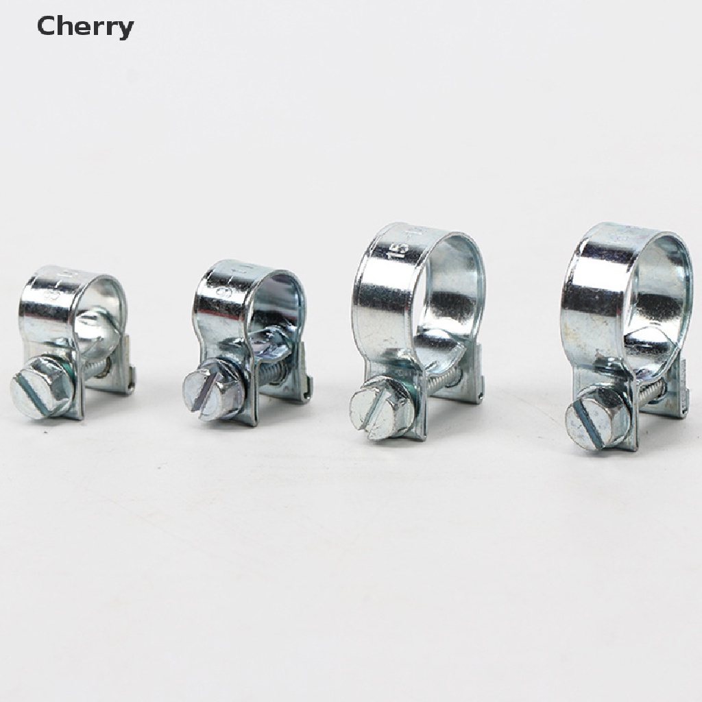 [cherry] 10Pcs Car Fuel Hose Clips Set Mini Carbon Steel Air Hose Clamp ...