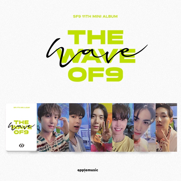 SF9 11th Mini Album - THE WAVE OF9 [APPLEMUSIC PHOTOCARD] | Shopee Singapore