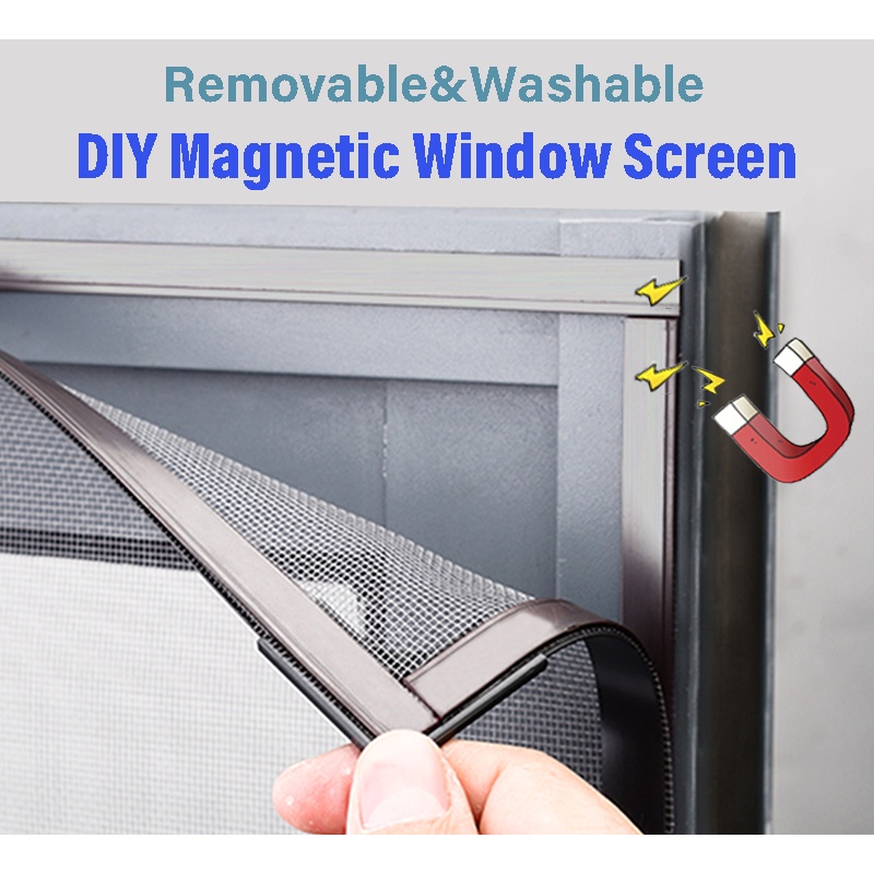 Magnetic Window Screen &Velcro Window Screen /Invisible mosquito net ...