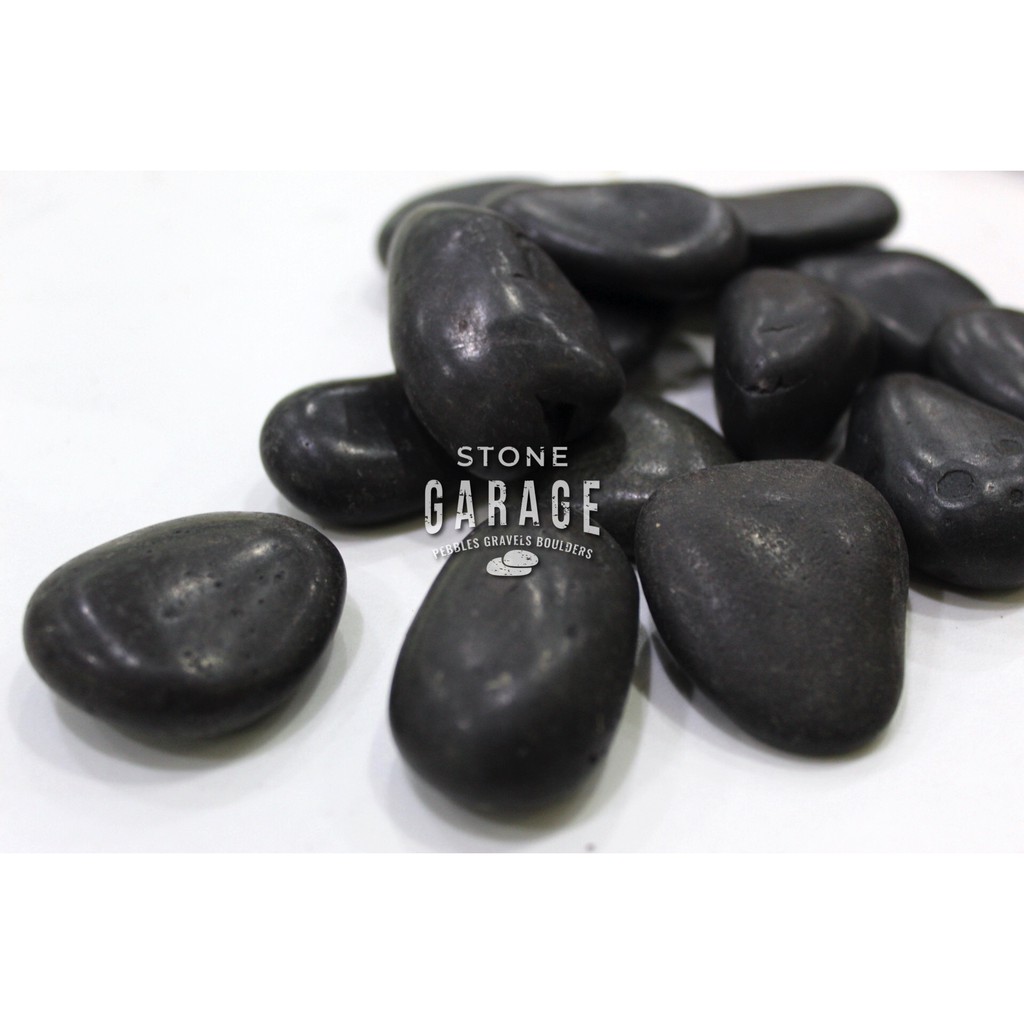 Black Polished Pebbles (2KG) | Shopee Singapore