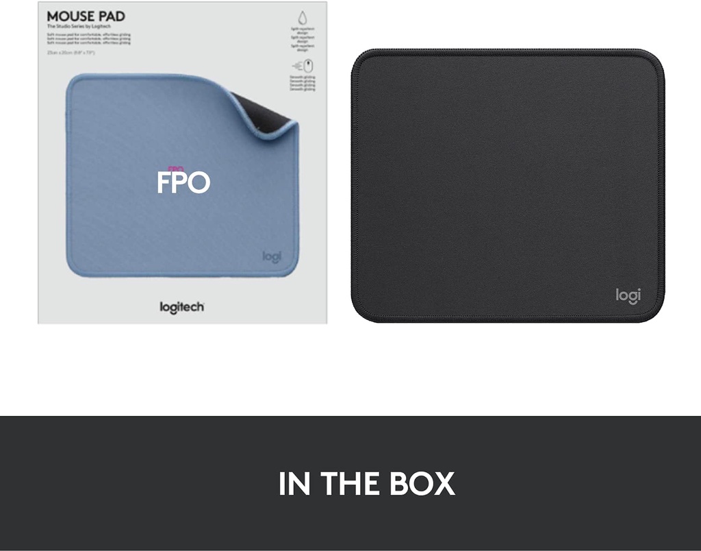 Logitech Mouse Pad Studio Series, Soft, Smooth, Anti-Slip, spill-proof ...