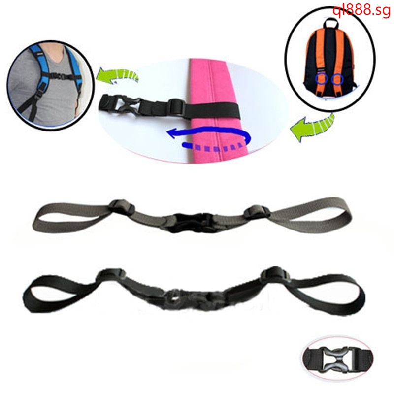 New Adjustable Backpack Sack Bag Webbing Sternum Buckle Clip Strap ...