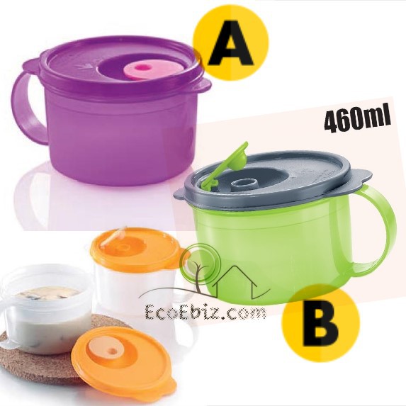 Tupperware CrystalWave Soup Mug Microwareable 460ml | Shopee Singapore
