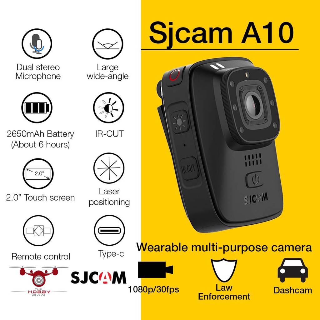 SJCAM A10 2 Inch Touch 1080P 30fps WiFi Waterproof Dual Stereo ...