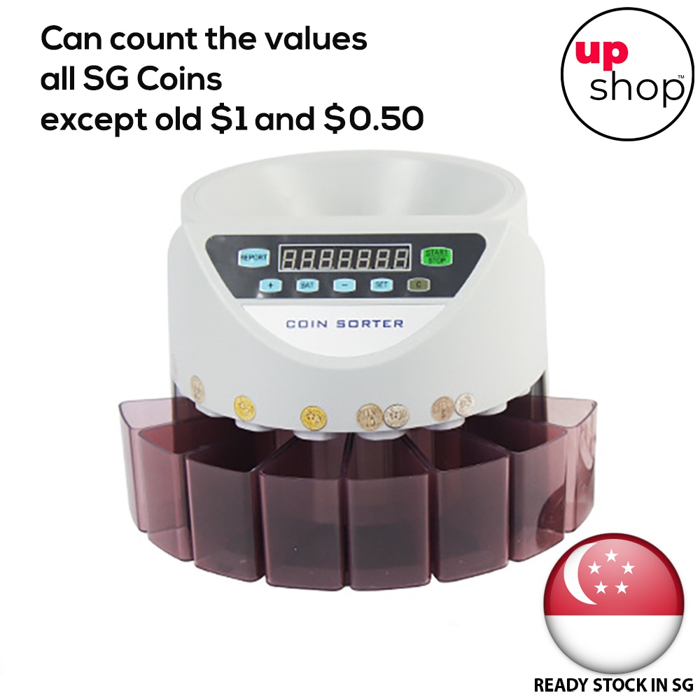 Coin counter and sorter for Singapore Dollar coins / coin counting ...