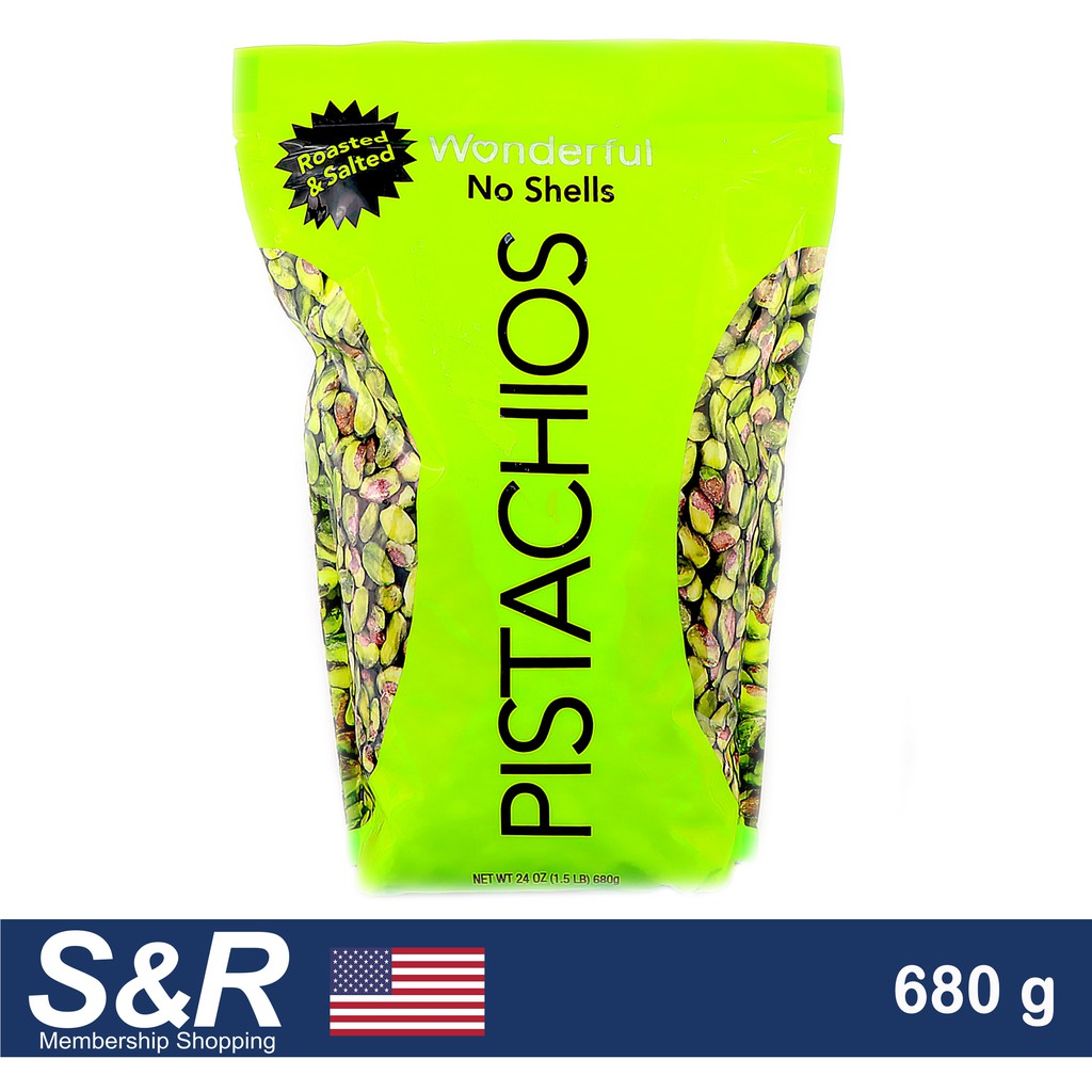 Wonderful No Shells Roasted & Salted Pistachios 680g | Shopee Singapore