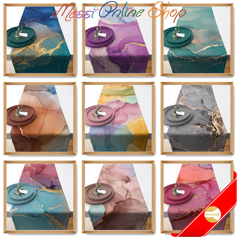Marble Edition Long Table Cloth 40x140 cm Number 1-50 Minimalist Table ...