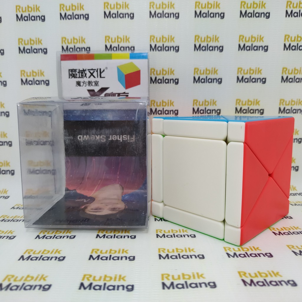 Rubik 3x3 MOYU 3x3 FISHER SKEWB STICKERLESS RUBIK ORIGINAL SPEED CUBE ...