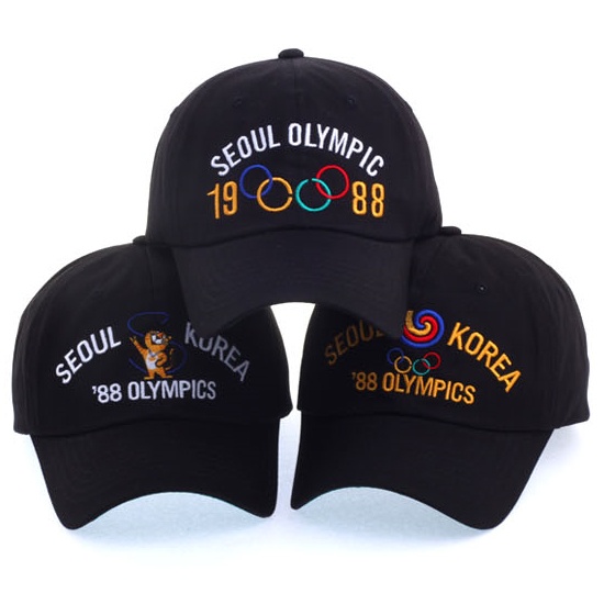 1988 Seoul Olympic Flag Hodori Mascot Baseball Caps Kpop Fashion Hats ...